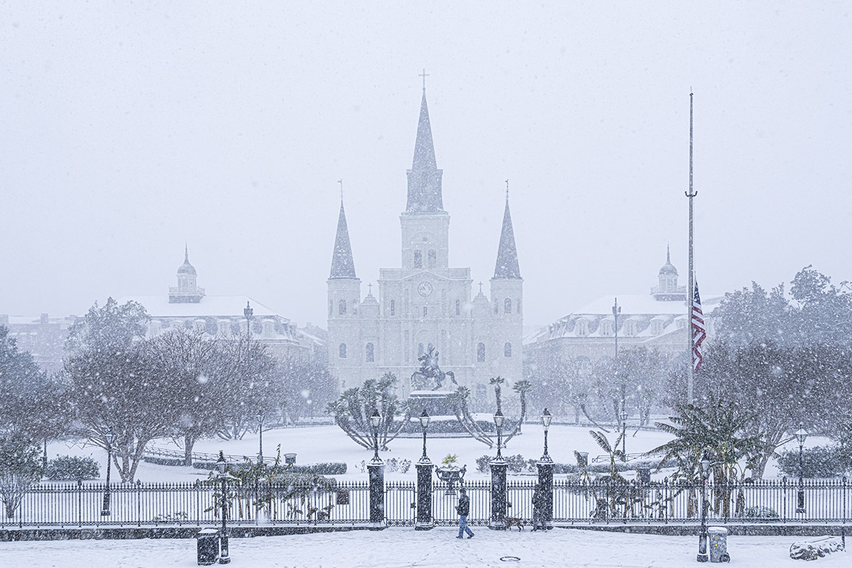 New Orleans Snow Day | The Heart of Louisiana